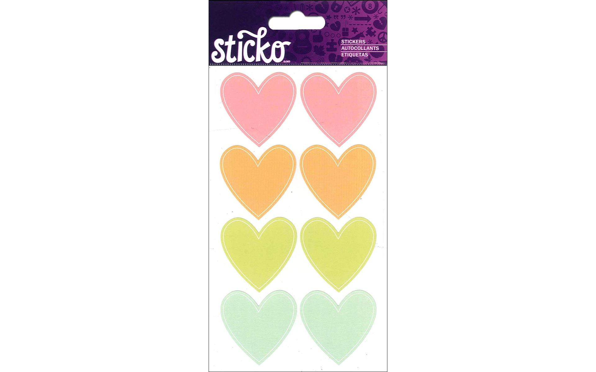 EK Sticko Sticker Labels Color Heart - Walmart.com