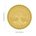 25 Sheet Plastic Self Adhesive Gold Foil Embossed Stickers Medal ...