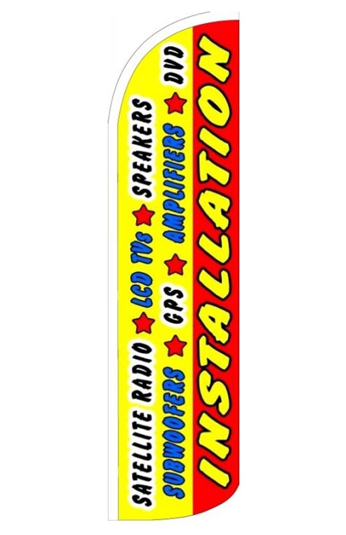 Installation Windless flag Without Pole Advertisement /Business Flags ...