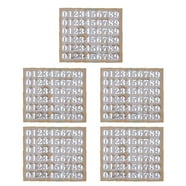 Chartpak Self-Adhesive Vinyl Numbers, 1/2 Inch High, White, 210 per ...