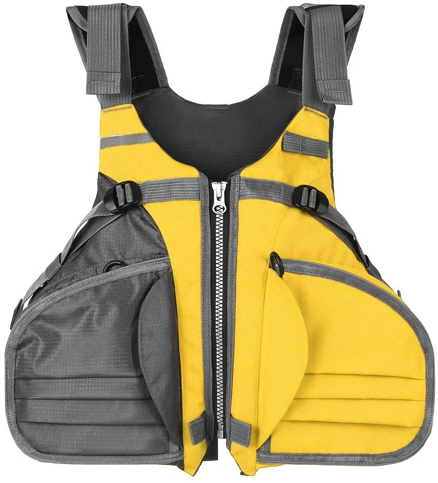Fishing Life Jacket Vest Adjustable Breathable Sailing Kayaking Boating ...
