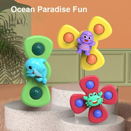 Pcs Cartoon Sucker Spinning Fidget Gyro Insect Sucker Spinner Rattle ...