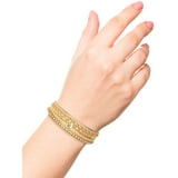Jessica Simpson Women's Rhinestone Bangle Bracelet Set, 5-Piece ...