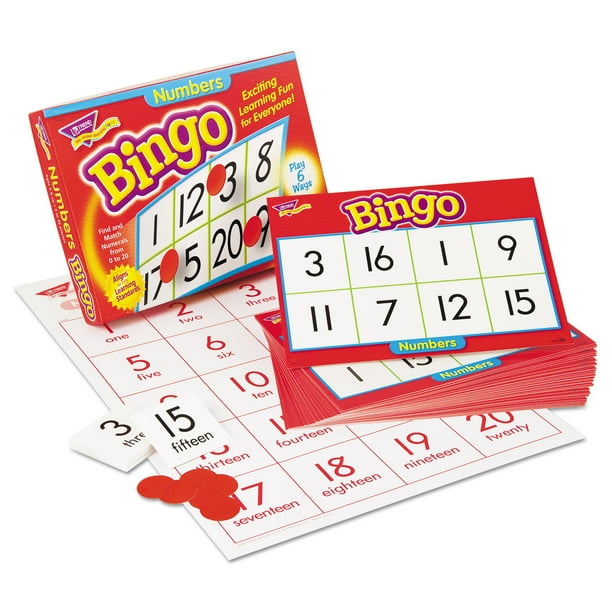Trend Numbers 0 to 20 Bingo Game - Walmart.com