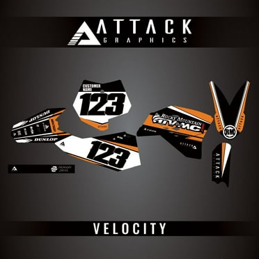 Attack Graphics Custom Velocity Complete Bike Graphics Kit for KTM 50 ...
