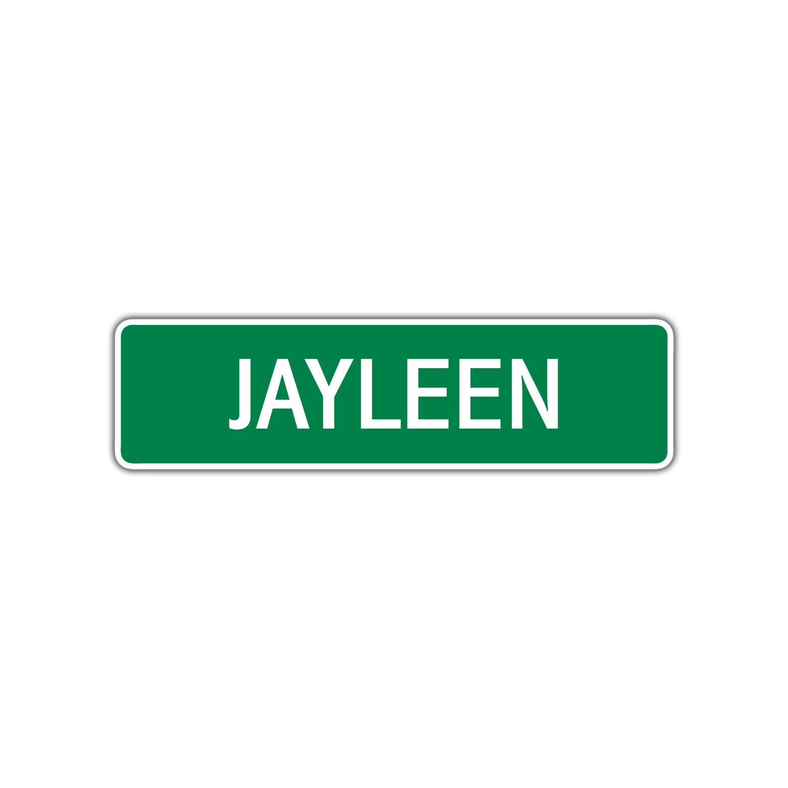 Jayleen Girls Children Name Letter Printed Label Indoor Outdoor Unique ...