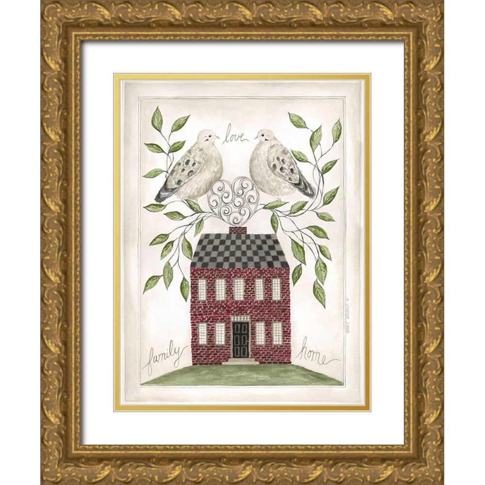 Shamp, Cindy 19x24 Gold Ornate Wood Framed with Double Matting Museum ...