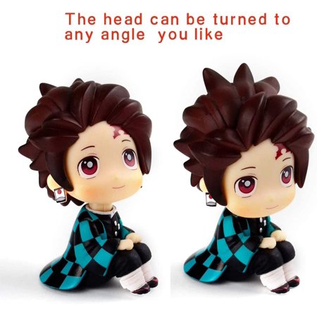 Demon Slayer Kimetsu No Yaiba Action Figures Cute Kamado Tanjirou ...