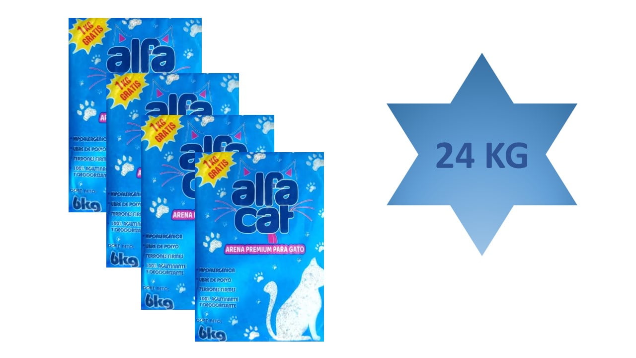 Paquete de 4 arenas alfa cat 6 kg. wp | Bodega Aurrera en línea