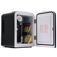 Uber Appliance UB-CH1 Portable 6-Can Cooler/Warmer Mini Fridge, Black ...