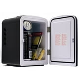 Uber Appliance UB-CH1 Portable 6-Can Cooler/Warmer Mini Fridge, Black ...