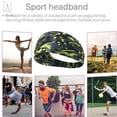 Gustave 3-Pack Sports Fitness Headbands for Men Women, Athletic Workout ...