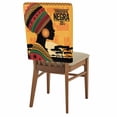 African Women Chair Back Covers, Orange Sunset Western Tribe Woods ...