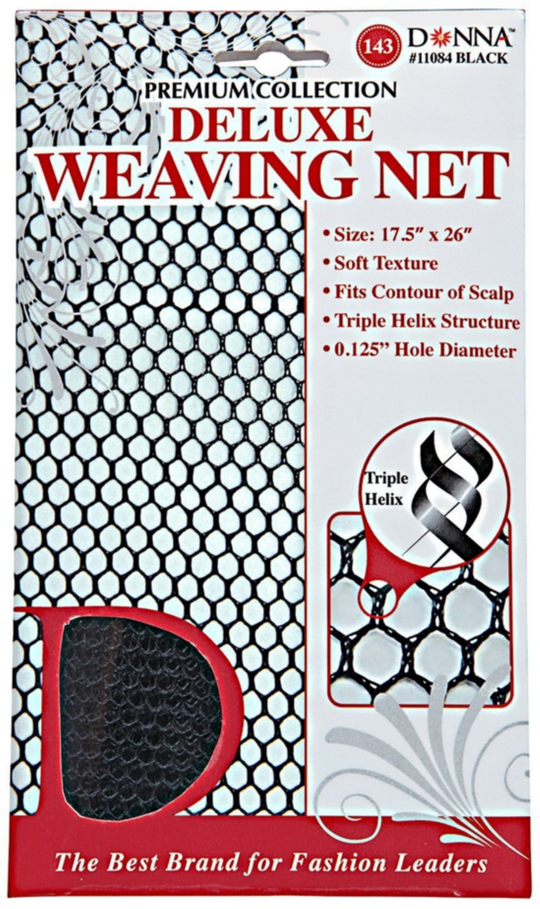 Donna collection Black Deluxe Weaving Net - Walmart.com