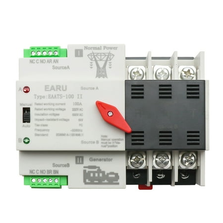Compact Automatic Transfer Switch Electrical Selector Switches Dual ...