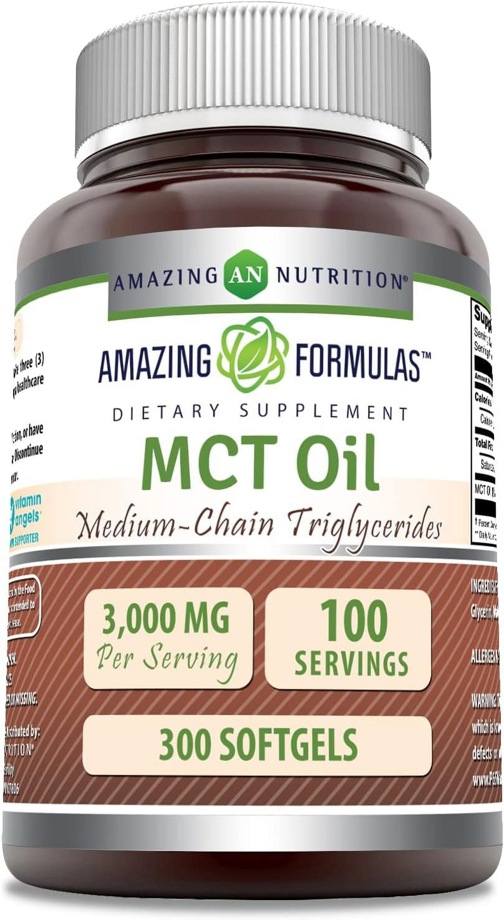 Amazing Nutrition Mct Oil Energía Rápida Control Peso 150cap | Walmart en línea