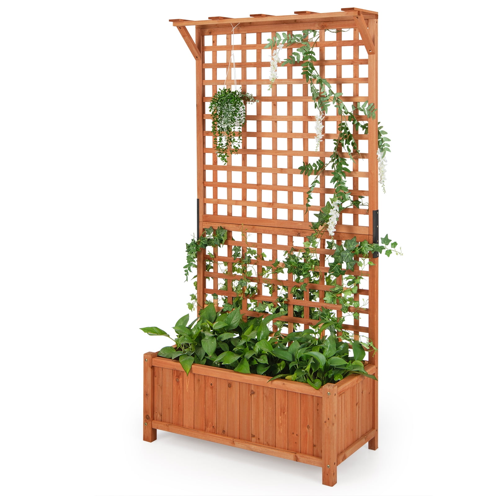 Click here for Patiojoy Raised Garden Bed With Trellis Indoor & O... prices