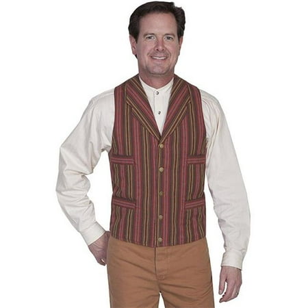 Mens Serape Stripe Vest, Brown - Large | Walmart Canada