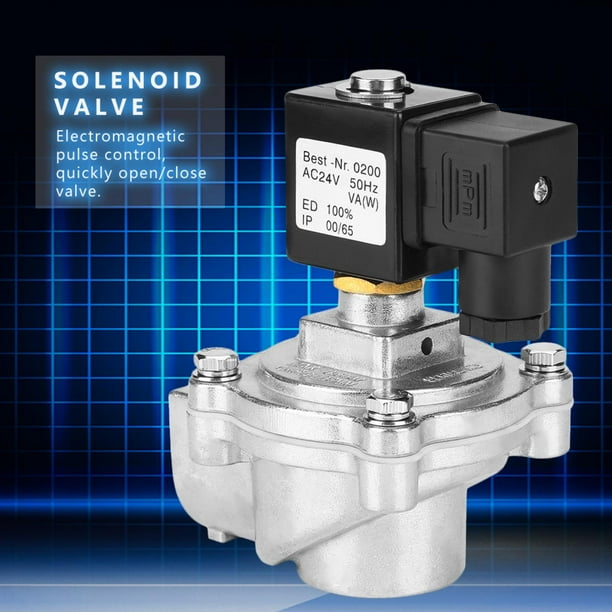 Right Angle Solenoid Pulse Valve,G1" 2 Way Right Solenoid Valve ...