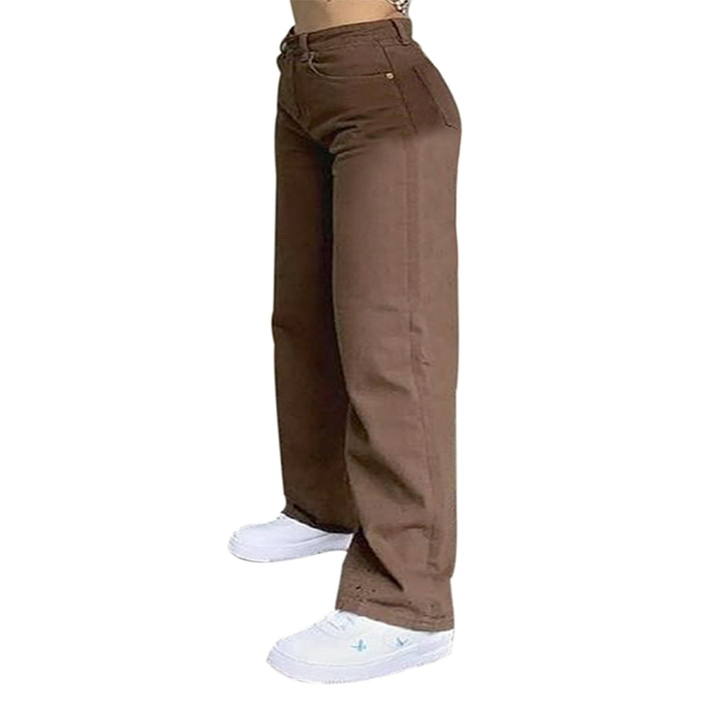 Click here for Generic Womens Jeans High Waist Straight Leg Casua... prices