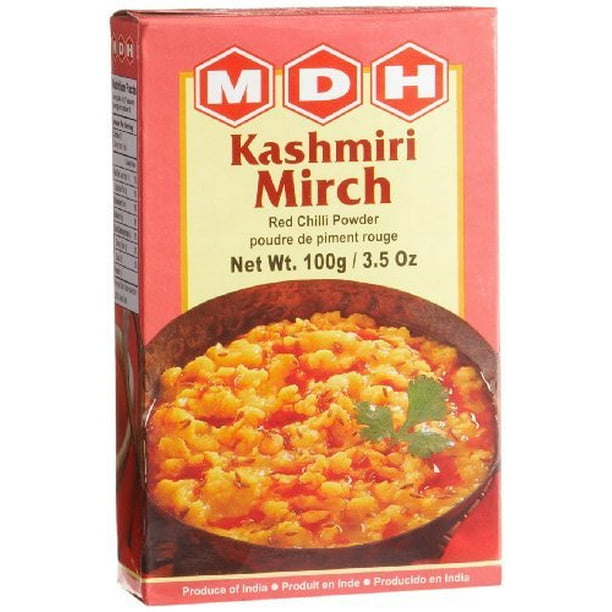 MDH Kashmiri Mirch (Red Chilli Powder), 3.5-Ounce Box - Walmart.com ...