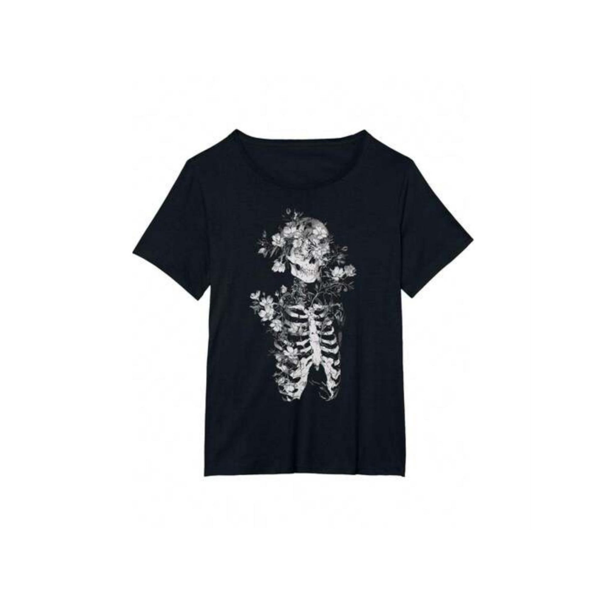 Click here for Generic Skeleton Flowers Gotht-Shirt occult Death... prices