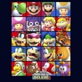 Men's Nintendo Super Mario Bros. U Deluxe Character Squares Graphic T ...