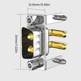 Pin 2W2 40A Connector 2 Pin Right Angled Straight Head Male Female ...