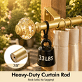 Curtain Rods 32 To 58 Inch 2 Pack Drapery Rod Luxury - Walmart.com