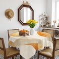 Bohemian Gold Color Block Table Cloth 54x54in, Waterproof Square ...