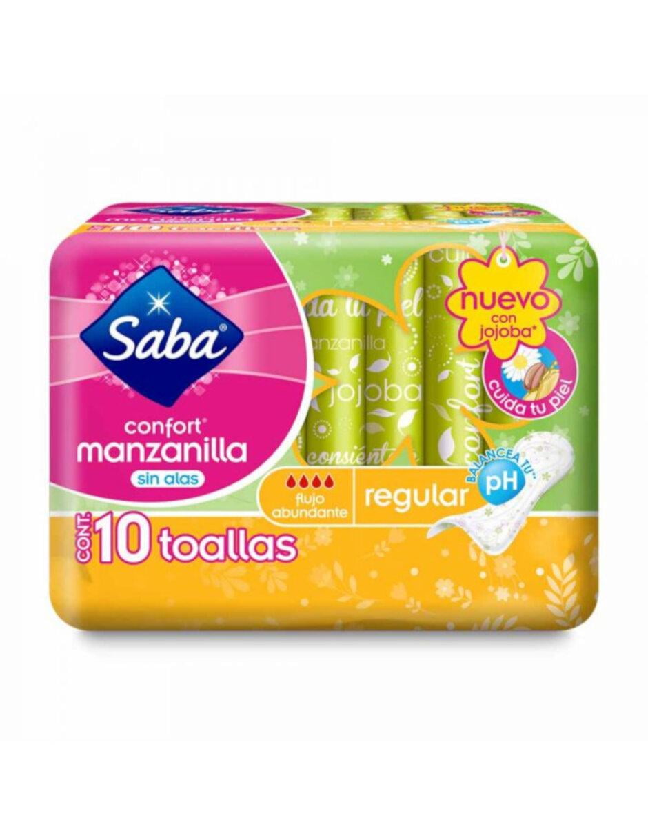 Pack de 10 Toalla Femenina Saba Confort Regular 10 pzas Saba Confort ...