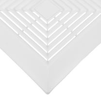 ELAYARD White ABS Plastic Bathroom Exhaust Fan Cover with Spring Lock ...