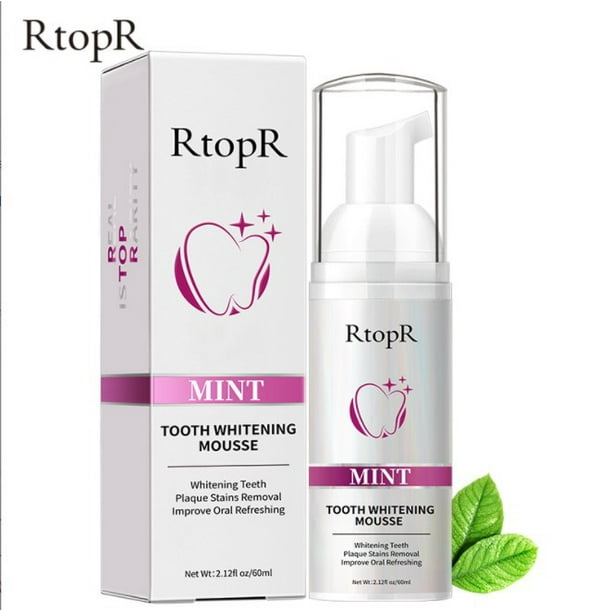Mint cleaning mousse fresh breath to remove yellow teeth to stain white ...