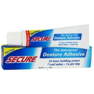 Secure Denture Adhesive Secure Denture Adhsv Sens 1.4 Oz, 4 pack ...