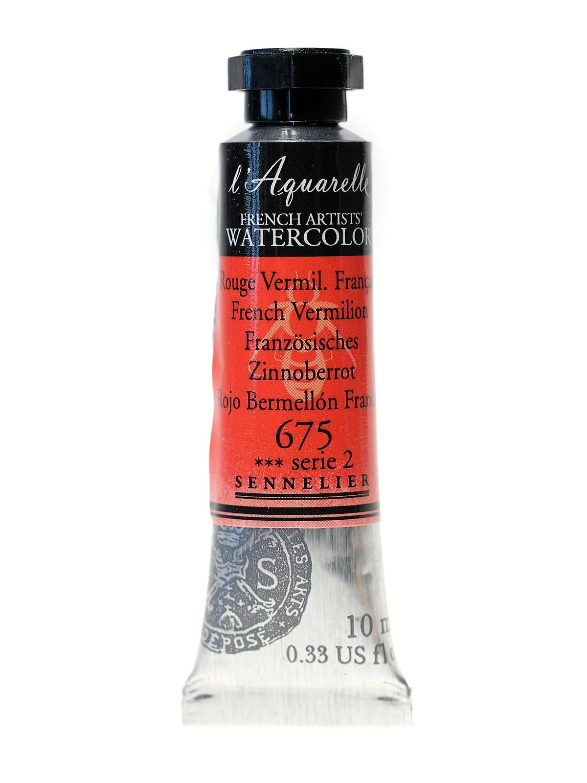 L'Aquarelle French Artists' Watercolor French vermilion, 10 ml, C21 ...