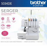 Brother 1034DX 3 or 4 Thread Serger, Easy-to-Use, Color Coded Guides ...