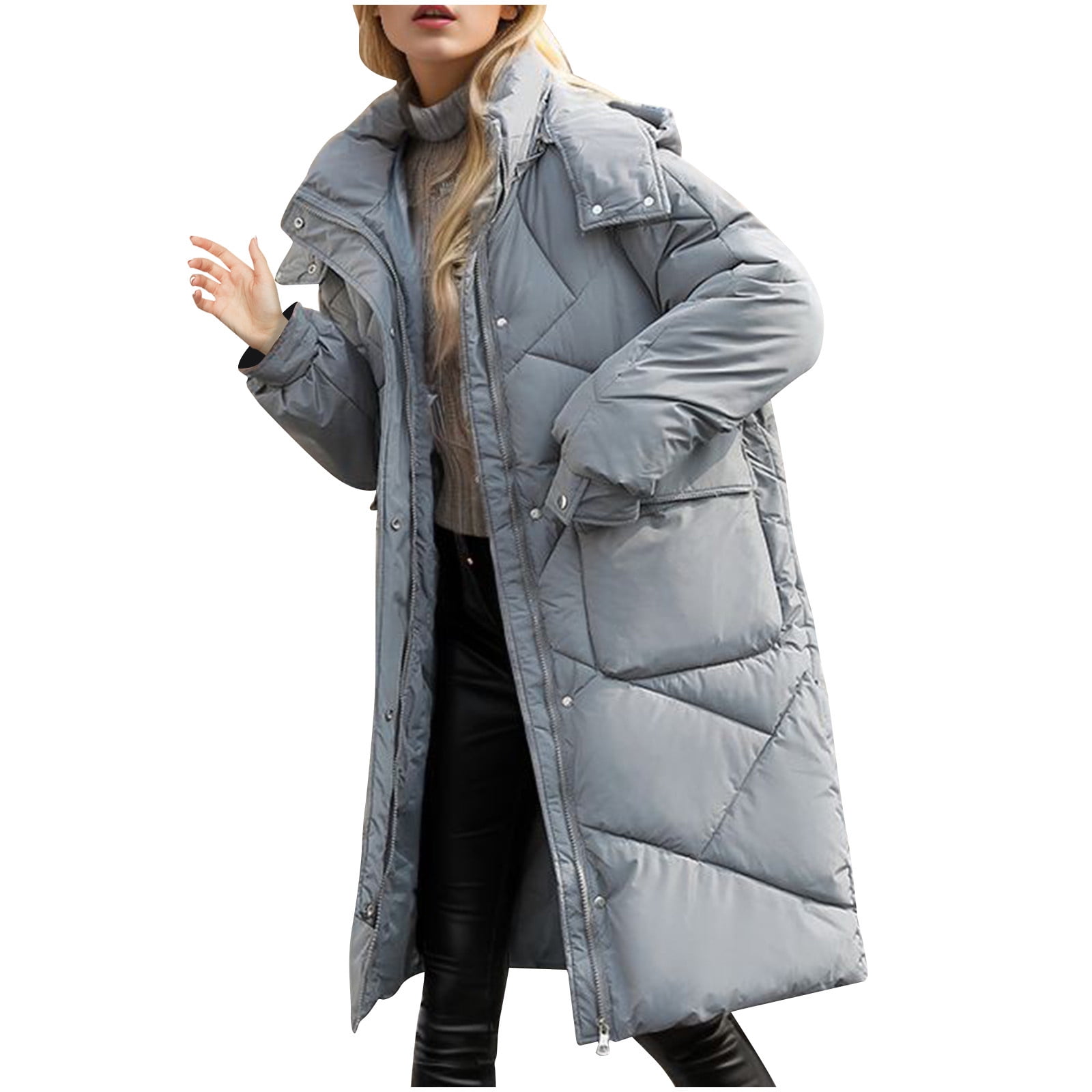 Click here for Faiwad Thick Warm Quilted Coat For Women Plus Size... prices