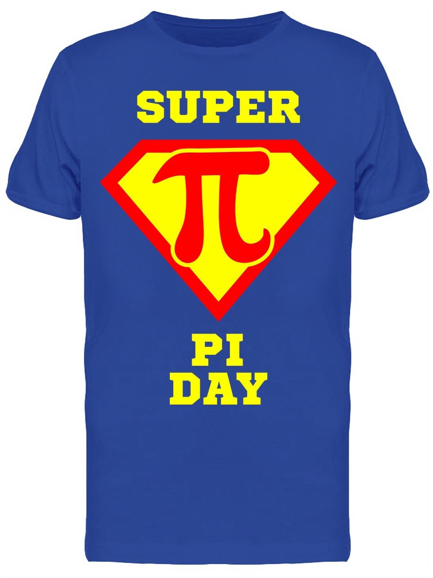 Super Pi Symbol Pi Day T-Shirt Men -Image by Shutterstock, Male Large ...