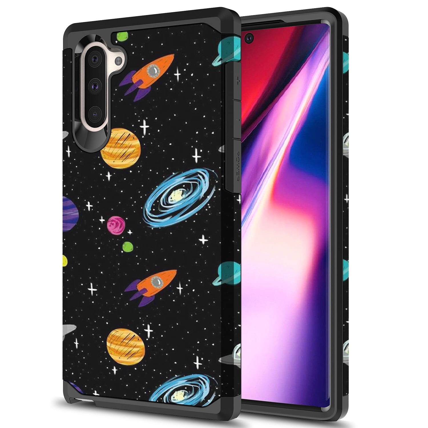 Samsung Galaxy Note 10 Case, Rosebono Hybrid Shockproof Graphic Fashion ...