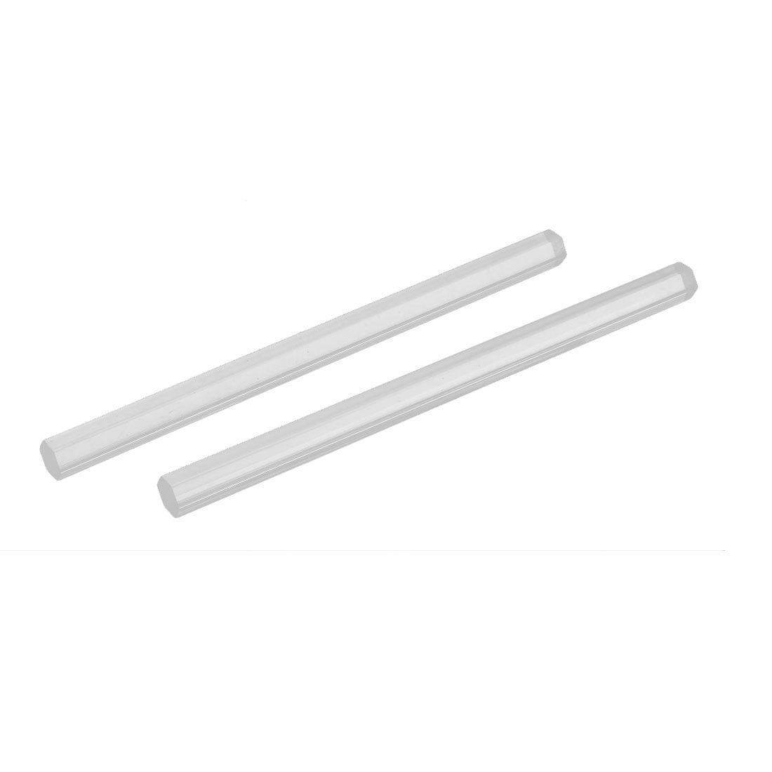 15mm Hex Width 10" Long Acrylic Hexagon Shaped Rod PMMA Bar Clear 2pcs ...