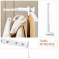 Clothes Drying Rack, Portable Retractable No Drill Tension Rod Clothing ...