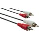 GE 6 ft. Stereo RCA Audio Cable, Red White Plugs, Black, 33571 ...