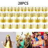4Styles 20Pcs King Crown Party Hats Gold Paper Crowns for Coronation ...