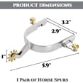 2 Pack Horse Spurs, Stainless Steel Stylish Boot Spurs with Gear Copper ...
