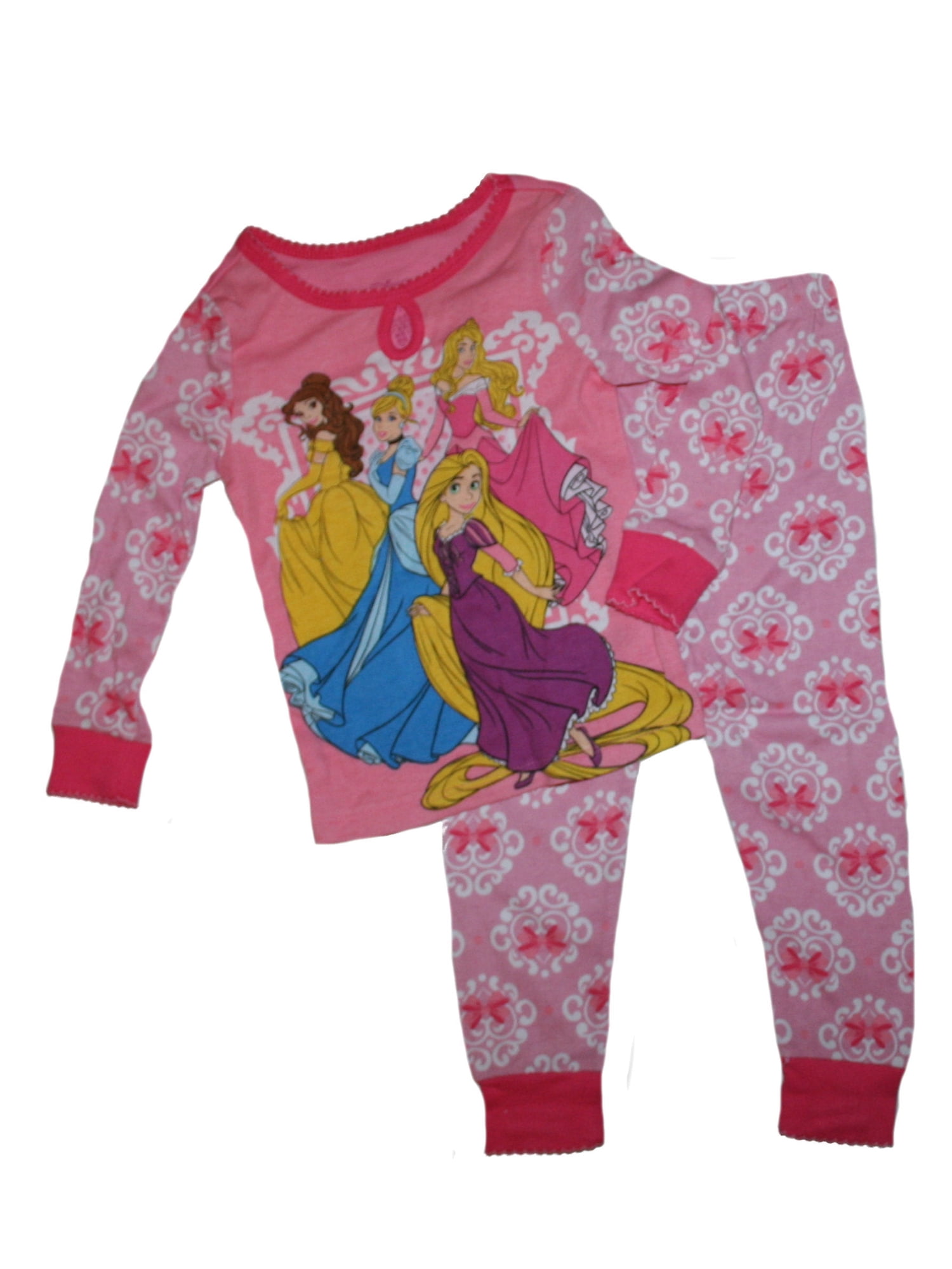 Disney Princess Little Girls Pajama Set - Walmart.com