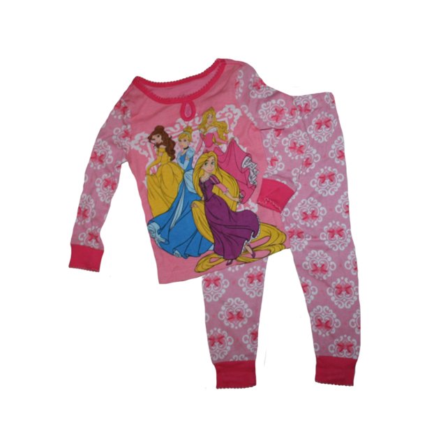 Disney Princess Little Girls Pajama Set - Walmart.com