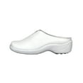 24 HOUR COMFORT Isabella Wide Width Professional Sleek Clog WHITE 7 ...