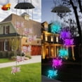 FensXil Wind Chimes Flying Pig Solar Color Changing LED Shell Wind ...