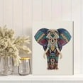 Bohemian Tribal Elephant Canvas Print, Ethnic Elephant Wall Art for ...