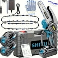 Cordless Mini Chainsaw - Lightweight Portable Handheld Electric Tree ...